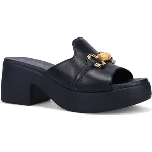 Ron White Gwyna Platform Slide Sandal - Onyx
