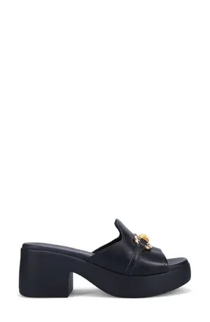 Ron White Gwyna Platform Slide Sandal - Onyx