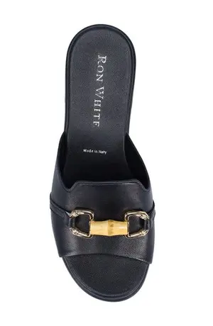 Ron White Gwyna Platform Slide Sandal - Onyx
