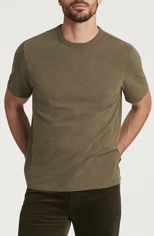 34 Heritage Slub Cotton Crewneck T-shirt - Kalamata