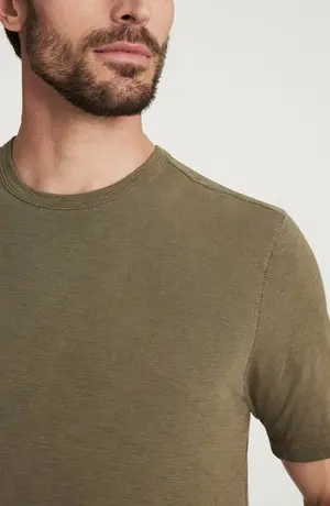 34 Heritage Slub Cotton Crewneck T-shirt - Kalamata
