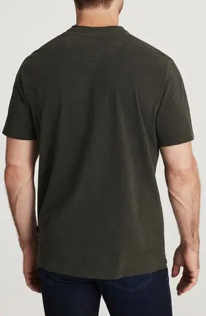 34 Heritage Slub Cotton Short Sleeve Henley - Peat