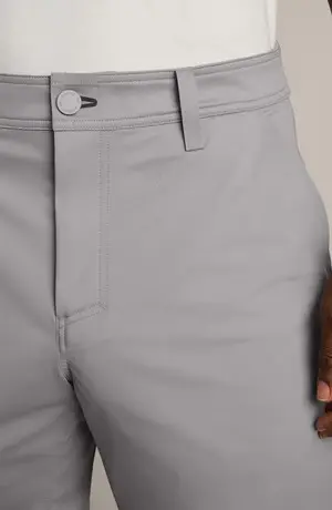 RHONE Commuter Flyweight Performance Golf Shorts - Light Gray