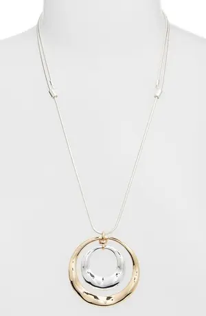 Nordstrom Concentric Circle Pendant Necklace