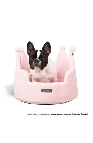 NANDOG PET GEAR Crown Dog Bed For Cats & Dogs