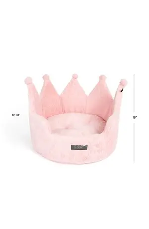 NANDOG PET GEAR Crown Dog Bed For Cats & Dogs