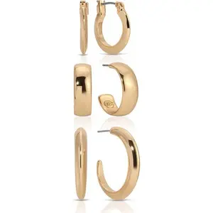 Ettika Set Of Hoop Earrings - Gold