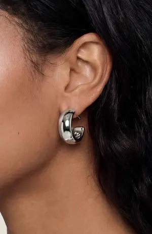 Ettika Set Of Hoop Earrings - Silver