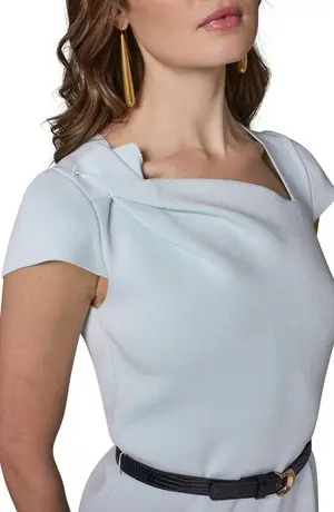 Donna Karan New York Sculpt Belted Top