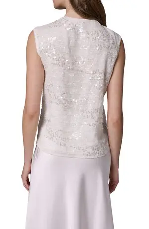 Donna Karan New York Sequin Sleeveless Top