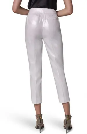 Donna Karan New York Metallic Linen Crop Pants