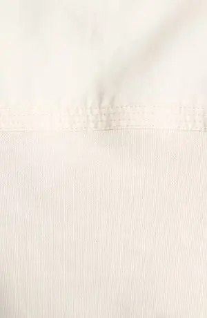 Moncler Hybrid Knit & Woven Drawstring Minidress - Neutral