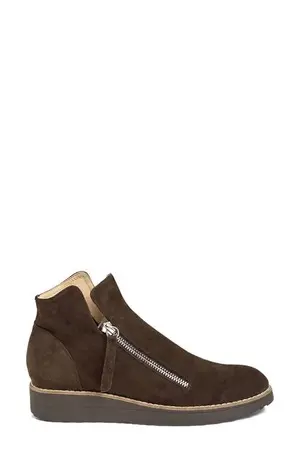 DJANGO AND JULIETTE Ohmy Double Zip High-top Sneakers - Choc Suede