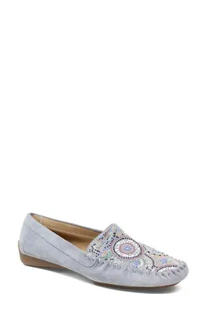 DJANGO AND JULIETTE Larius Suede Moccasin Loafer - Conflower Suede