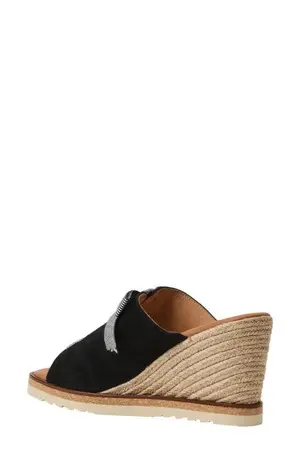 Andre Assous Mason Wedge Sandal - Black