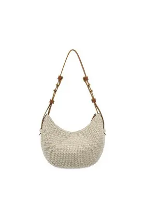 THE SAK Tess Shoulder Bag Hand Crochet - Ecru