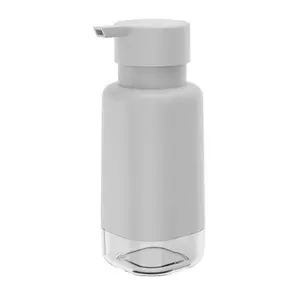 OU Durable Refillable Kitchen Bathroom Soap Dispenser Organizer With Pump - White