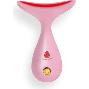PURSONIC Led Light Therapy Neck & Face Sculpting Wand - Pink
