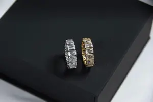 RACHELMENT Jezel Ring With Bezel Set Cubic Zirconia - Gold