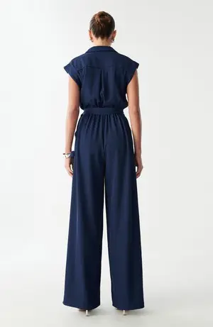 WILLA Kobe Jumpsuit - Navy Blue
