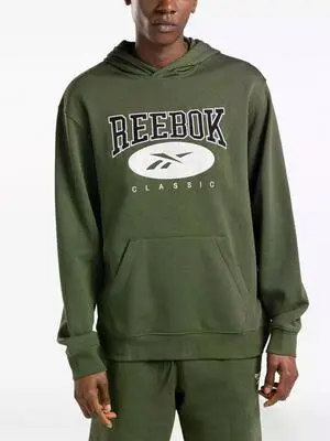 REEBOK Varsity Logo-embroidered Hoodie