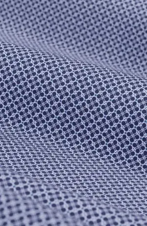 Bugatchi James Ooohcotton® Geo Print Button-up Shirt - Navy