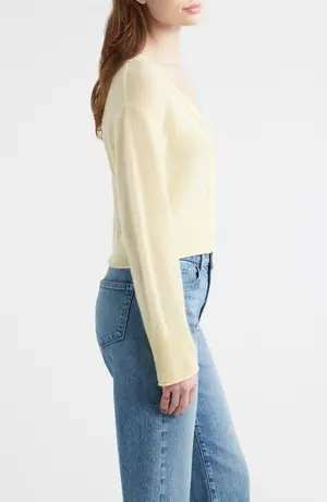 LoveShackFancy Lawrence Crop Cashmere Cardigan