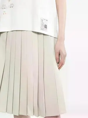 Mihara Yasuhiro Pleated Midi Skirt