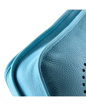 Hermès Pm Evelyne Bag Gen Iii Clemence - Blue