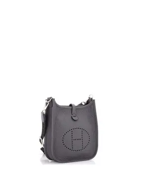 Hermès Tpm Evelyne Bag Gen Iii Clemence - Gray