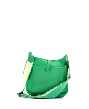 Hermès Pm Evelyne Bag Gen Iii Clemence - Green