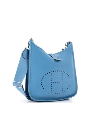 Hermès Pm Evelyne Bag Gen Iii Clemence - Blue