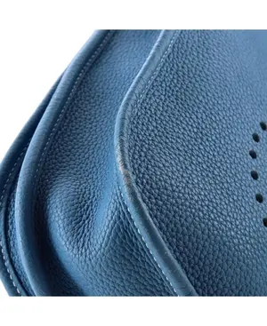 Hermès Pm Evelyne Bag Gen Iii Clemence - Blue