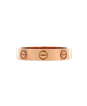 CARTIER Love Wedding Band Diamond Ring - Pink
