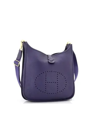 Hermès Pm Evelyne Iii Bag Clemence - Blue