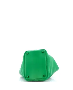 Hermès Picotin Lock Bag Pm Clemence - Green