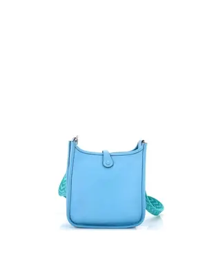 Hermès Tpm Evelyne Bag Gen Iii Clemence - Blue