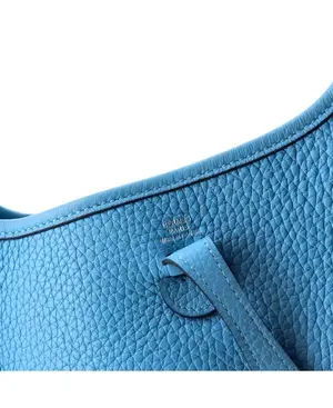 Hermès Tpm Evelyne Bag Gen Iii Clemence - Blue