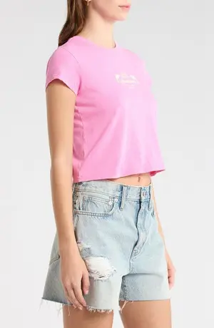 BILLABONG Crop Graphic T-shirt - Guava
