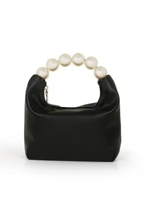 Badgley Mischka Calla Leather Top Handle Bag
