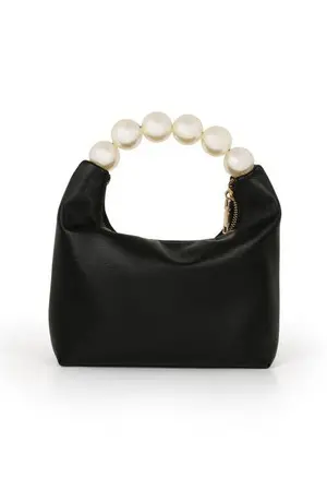 Badgley Mischka Calla Leather Top Handle Bag