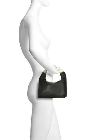 Badgley Mischka Calla Leather Top Handle Bag
