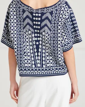 TEMPERLEY LONDON Tlalli Knit Top