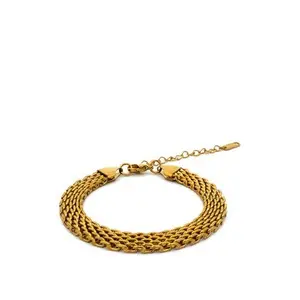 GEMINI JEWELRY Woven Mesh Bracelet