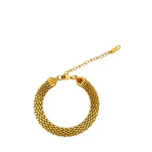 GEMINI JEWELRY Woven Mesh Bracelet