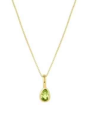 SET & STONES Hana 14k Gold Pendant Necklace - Gold/august