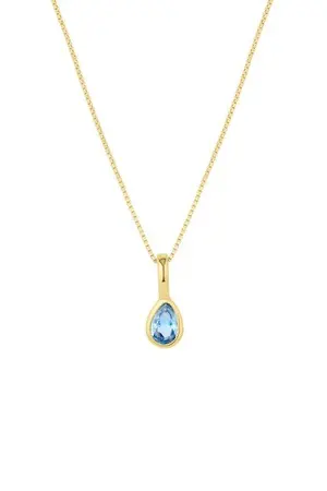 SET & STONES Hana 14k Gold Pendant Necklace - Gold/march