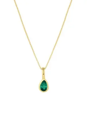 SET & STONES Set & Stones Hana 14k Gold Pendant Necklace Gold/may