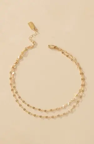 SET & STONES Millie Layered Chain Anklet