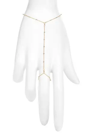 SET & STONES Austen Hand Chain With Sterling Silver And 14k Fill - Gold